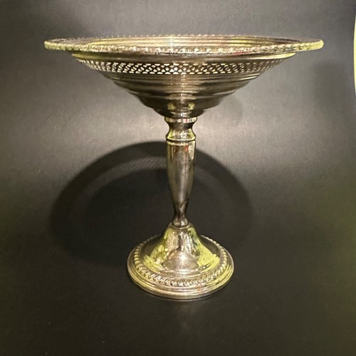 Sterling Silver Empire Compote Pedestal Bowl 208 Gadroon Edge 204 grams ...