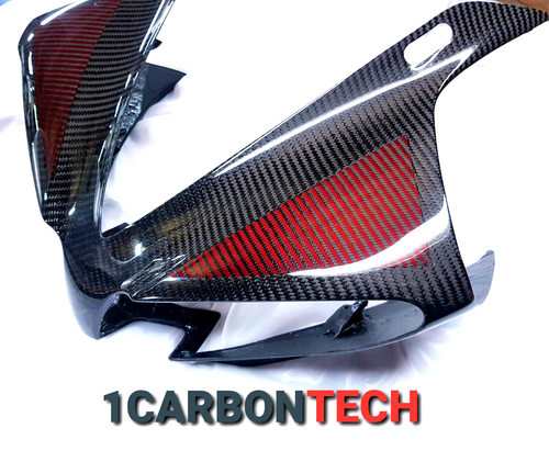 2012-20113-2014 YAMAHA YZF R1 FRONT NOSE UPPER COWL CARBON FIBER HYBRID ...