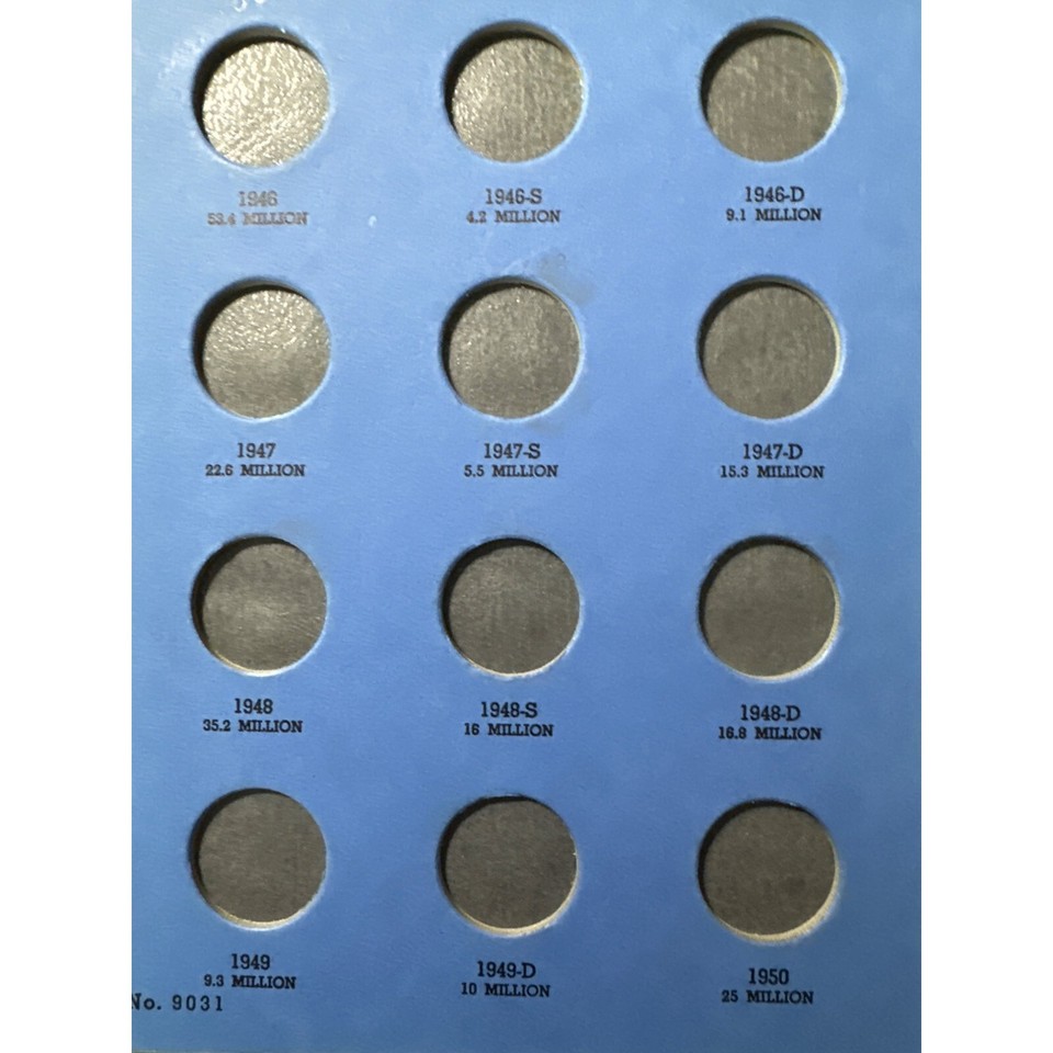 Coin Folder 9031 Washington Head Quarter Starting 1946 No. 2 CF #13D | eBay