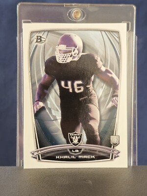 2014 Bowman Khalil Mack #54 Rookie Football Card RC Oakland Raiders | eBay