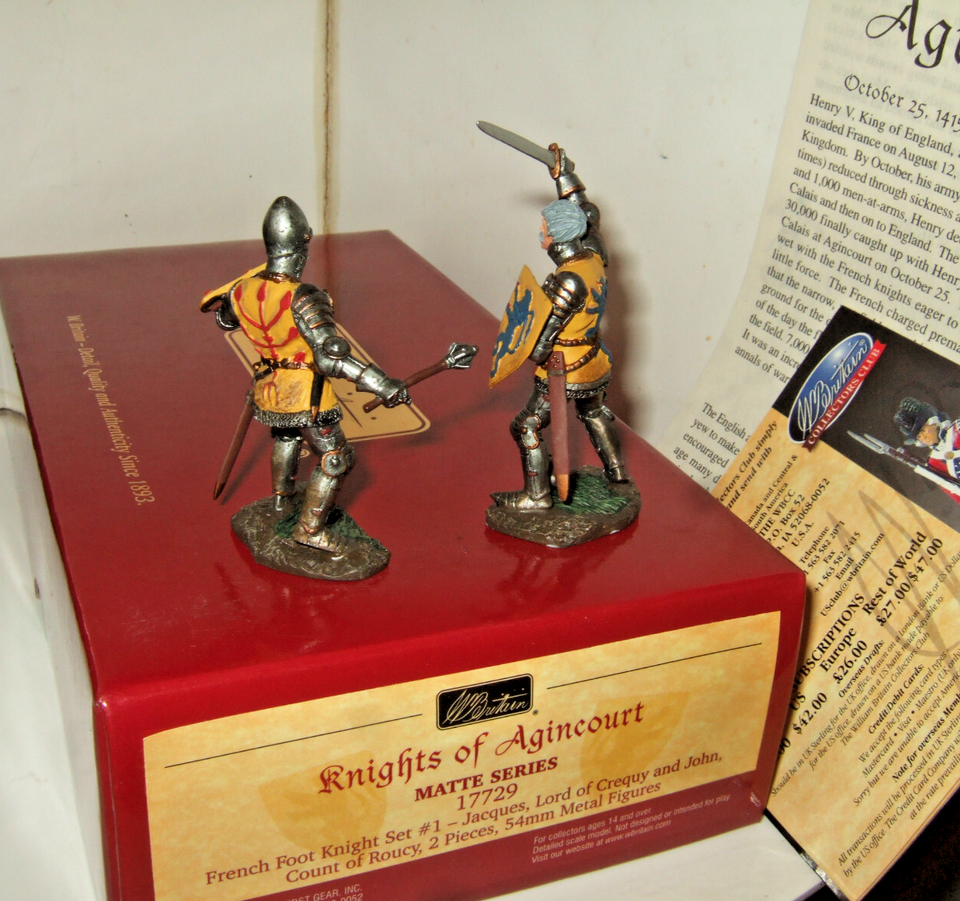 BRITAINS 17729 KNIGHTS OF AGINCOURT Jacques Lord of Crequy V John Count ...