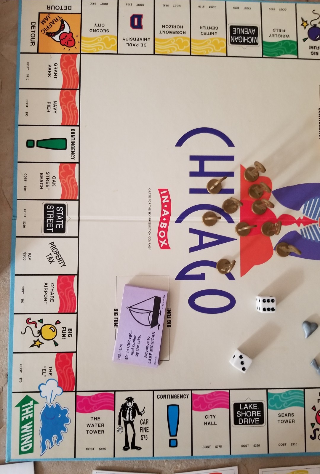 Chicago In A Box Monopoly style board game featuring Windy City ...