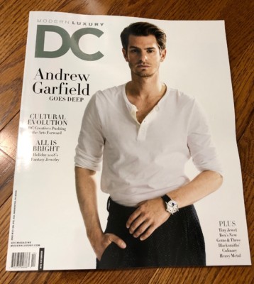 Modern Luxury DC Magazine - Andrew Garfield, December, 2018 issue | eBay