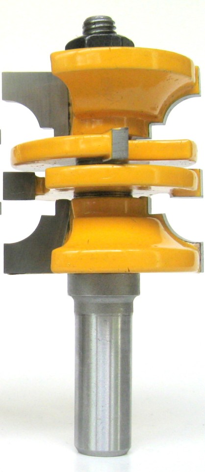 2 pc 1/2" SH Entry & Interior Door Round Over Matched R&S Router Bit ...