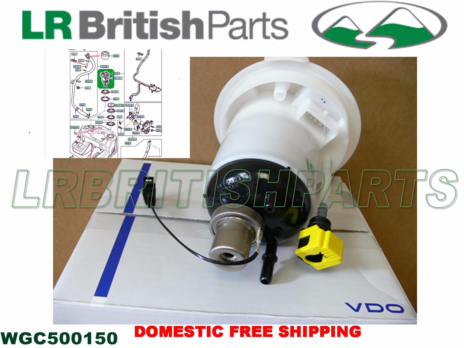 LAND ROVER FUEL SENDER RANGE ROVER 4.4 2006 - 2009 VDO NEW WGC500150 | eBay