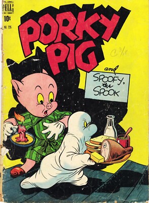 Porky Pig and Spoofy the Spook, Vintage Dell Comics #226, 1949, CBK-28 ...
