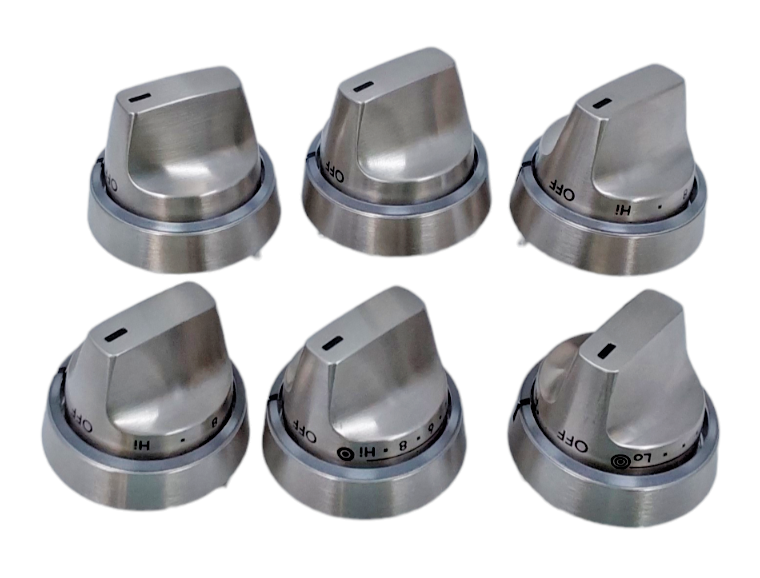 New GE Range Knobs 6 piece Kit 223C7619P015 Same Day Shipping & 60 Days ...
