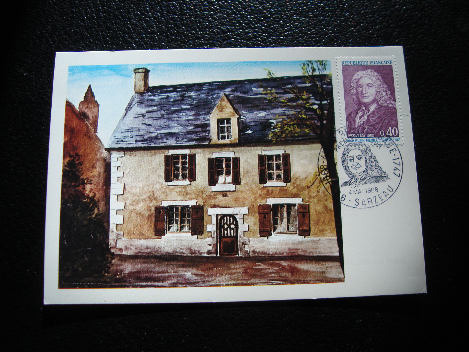 FRANCE - carte 1er jour 4/5/1968 (alain rene lesage) (cy46) french | eBay