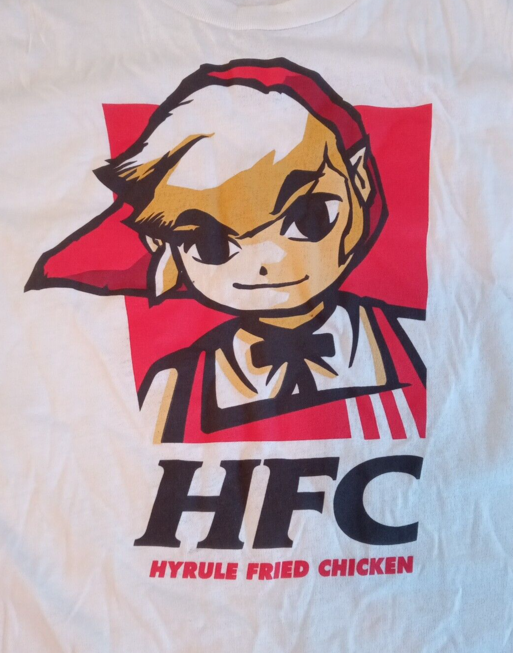 NEW! Retro Gamer HYRULE Fried Chicken HFC Legend of Zelda T-Shirt Shirt ...