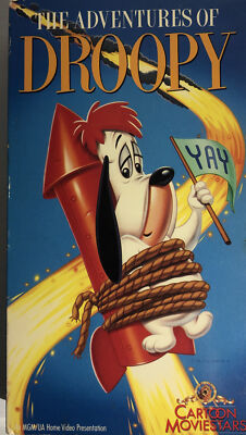 The Adventures of Droopy Featuring”Wags to Riches”(VHS 1991)TESTED-RARE ...