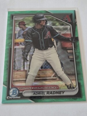 2024 BOWMAN DRAFT CHROME Adriel Radney Green Refractor #/125 | eBay