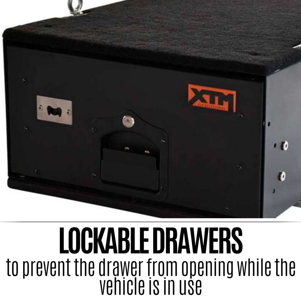 XTM Modular Drawer With Fixed Top Caravan Vehicle Storage Lockable ...
