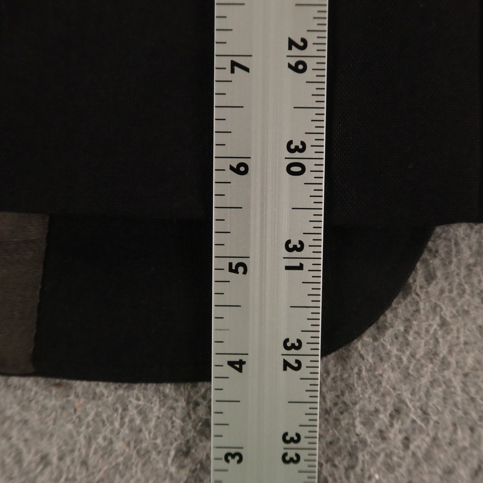 VTG Hopsack Jacket XL Black Polyester Wool Blazer Sport Coat Breathable ...