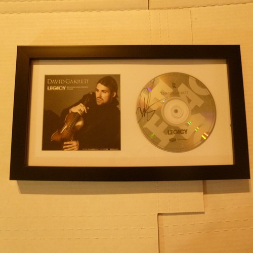 DAVID GARRETT AUTOGRAPHED FRAMED LEGACY CD RARE! FASTEST VIOLINIST ...