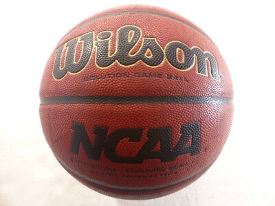 Wilson NCAA Official Indoor Solution Game Ball Leather Basketball Size ...