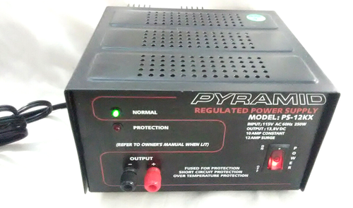 Pyramid PS-12KX Regulated Power Supply, 12A Tx 13.8V Constant 10A Ham ...