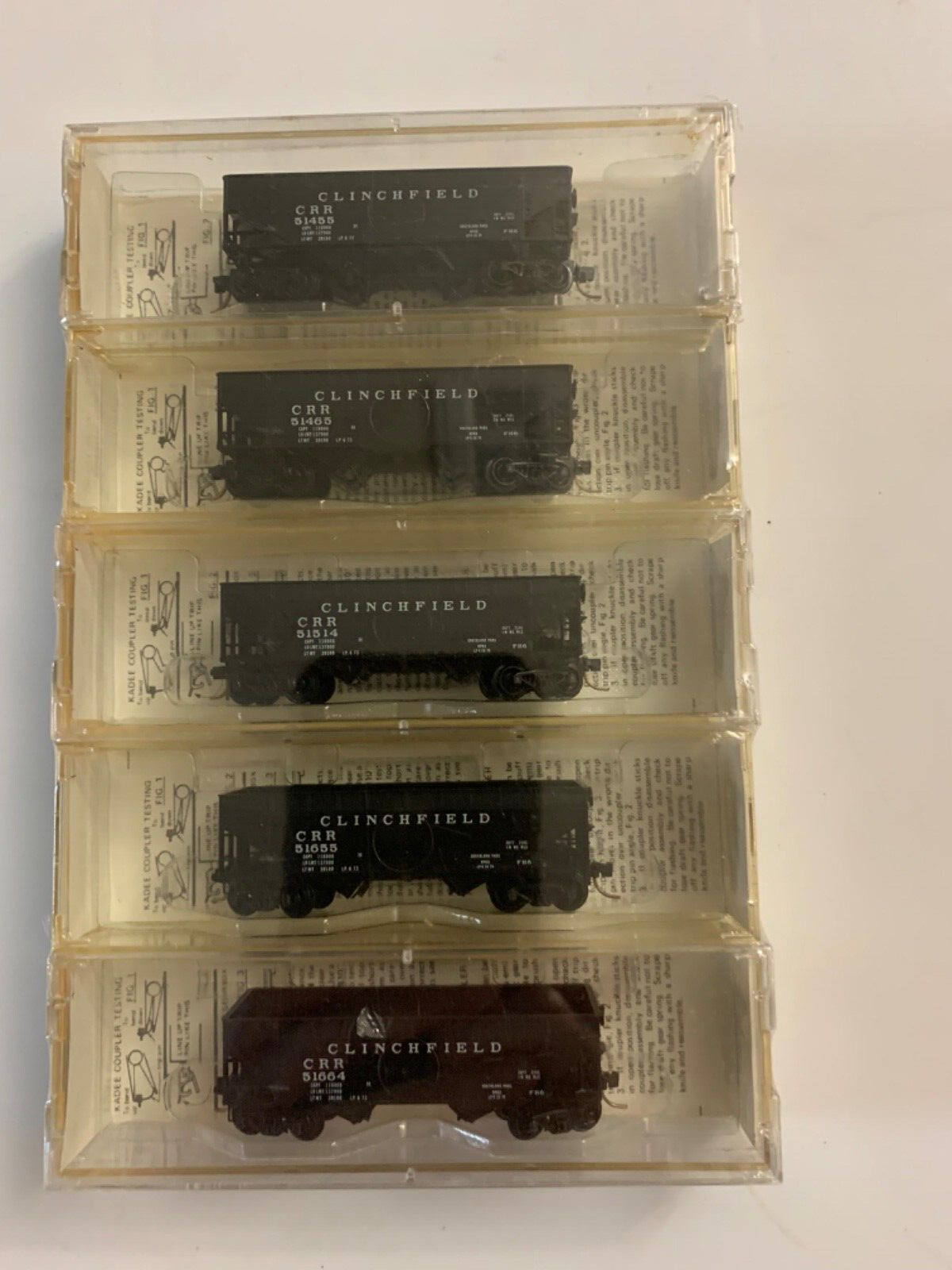 N Scale Micro-Trains CLINCHFIELD RR 5 Pack MT 55102 NIB w/51514 | eBay