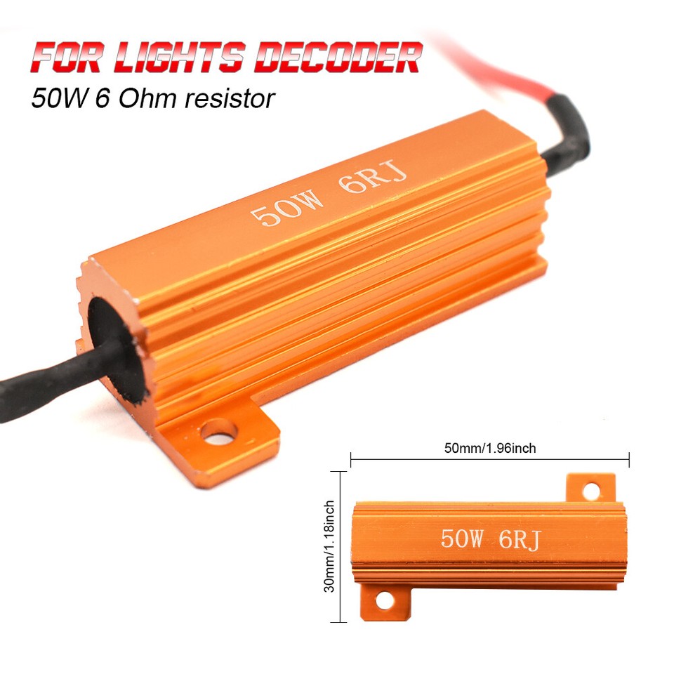 2pc 9005/9006 LED Headlight Canbus Error Anti Flicker Resistor ...