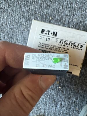 Box lot of 10 New EATON XTCEXVSLBW DILM12-XSPVL48 Suppressor LED Frame ...