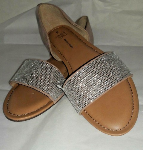 Women's Casual Sandals Open Toe With Glitter Sizes; 9, 9W &11 | eBay