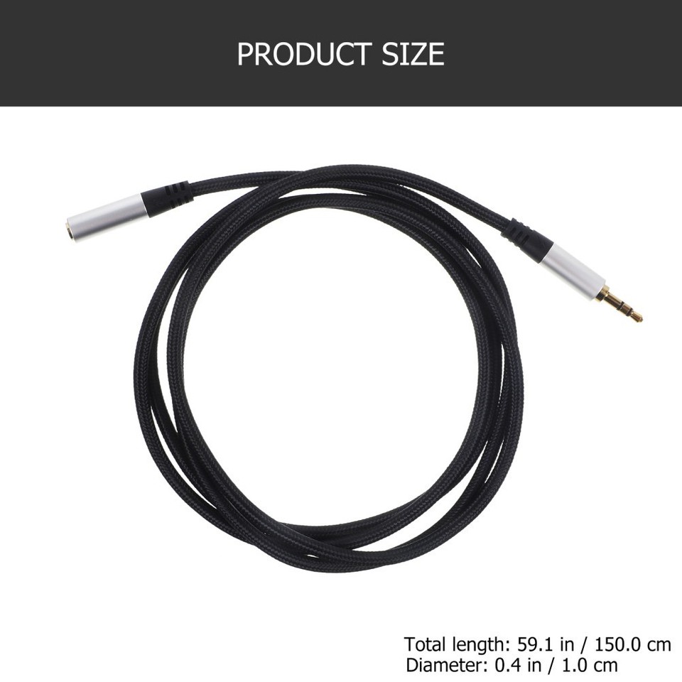 Extender Cable Headphone Replacement Headset Extension AUX Cord for ...