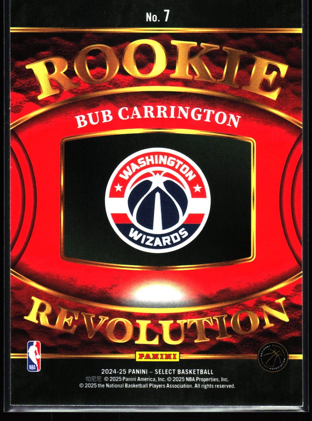 2024-25 Panini Select - Rookie Revolution Bub Carrington #7 (RC) for ...
