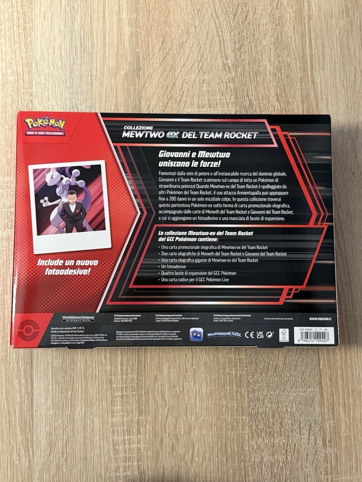 Pokemon Collection Mewtwo Ex Team Rocket Rivals Predestined Box Display ...