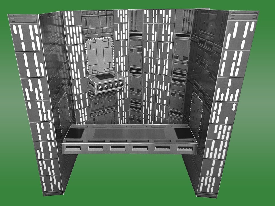 Death Star Chasm Backdrop Playset for 3.75 Star Wars Hasbro Kenner ...