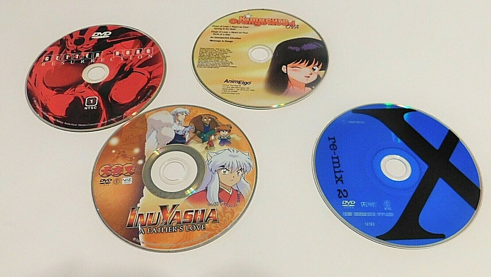 Lot of 4 Japanese Manga Anime DVD's | eBay