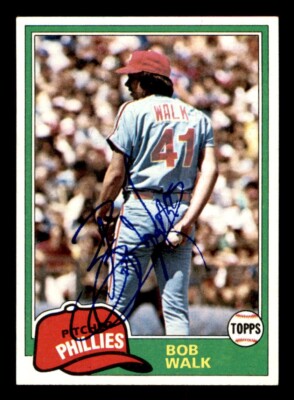 1981 Topps Baseball #494 Bob Walk Signed Autograph (No COA) | eBay