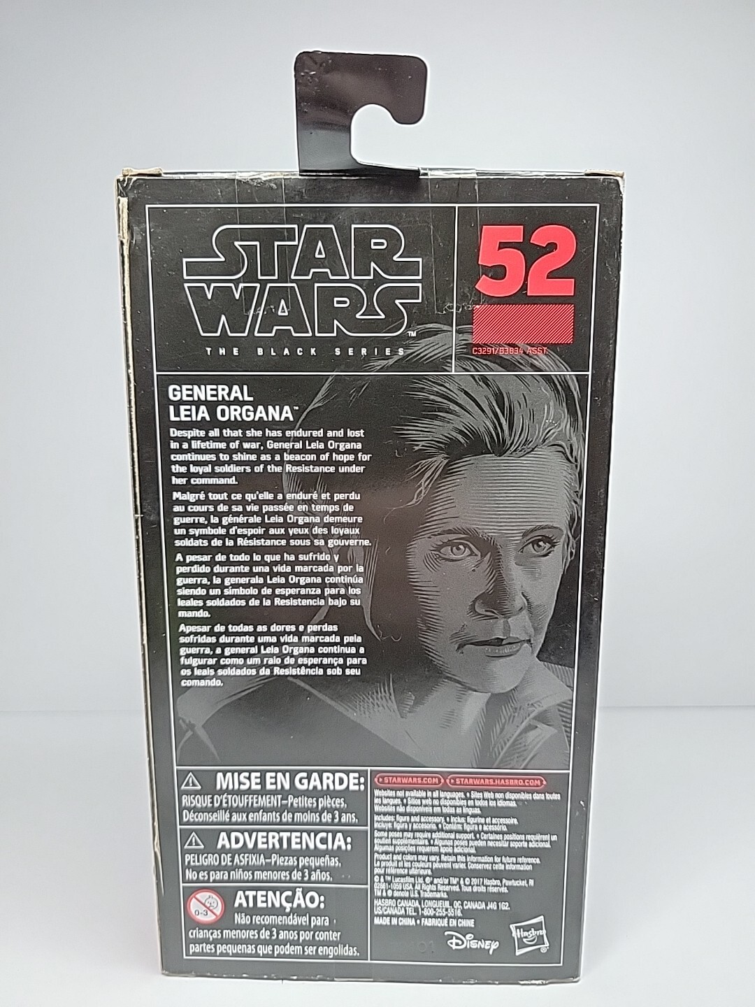 Star Wars The Black Series - General Leia Organa #52 - 6" Figure ...