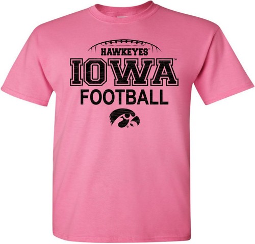 Laces Hawkeyes Iowa Football with Tigerhawk - Iowa Hawkeyes Azalea Pink ...