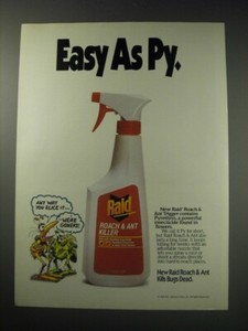 1991 Raid Roach & Ant Killer Ad - Easy as py. | eBay