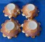4 Pc. VINTAGE PEACH LUSTER FLOWER SWIRL TERMOCRISA BOWLS | eBay