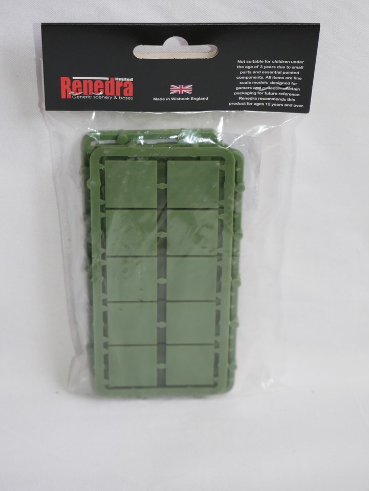 Renedra Limited Generic Scenery & Bases 20 x 20mm Bases 40 Per Pack ...