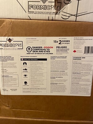 NOD Formic Pro Honeybee Varroa Treatment - Single Box W/ 15x 2 Doses 4 ...