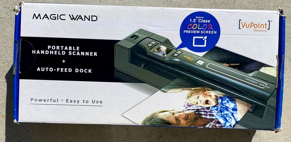 Vupoint Solutions Magic Wand Portable Scanner w/Color LCD Display ...