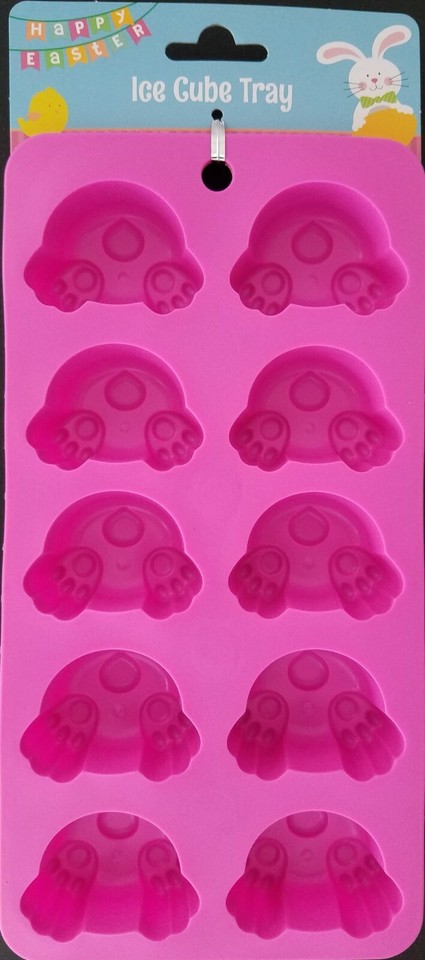 Easter Bunny Ice Cube Jellogel Trays Silicone, Select: Bunny Face Bunny ...