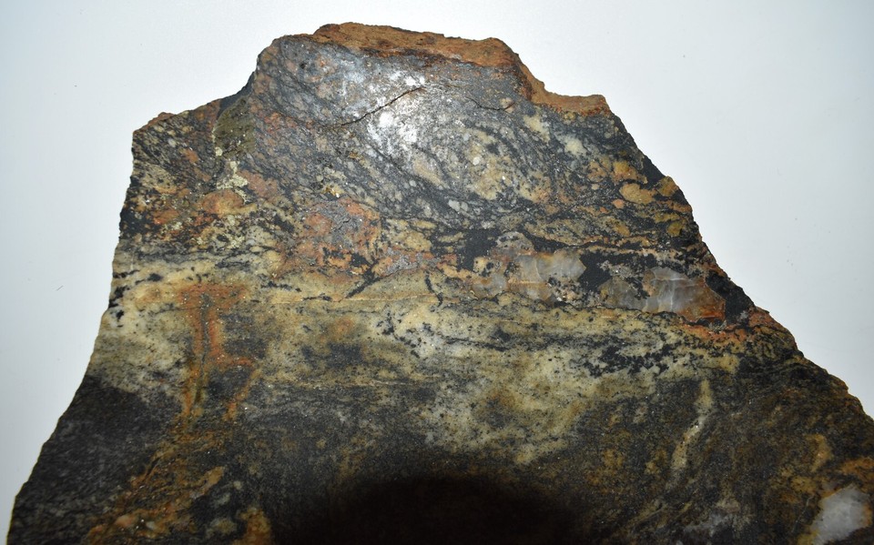 Gold Silver Ore 1800s Ore Knob Copper Mine North Carolina 9" Polished ...