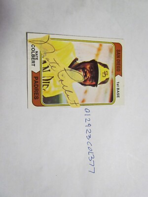 1974 Topps Nate Colbert signed Baseball Card | eBay