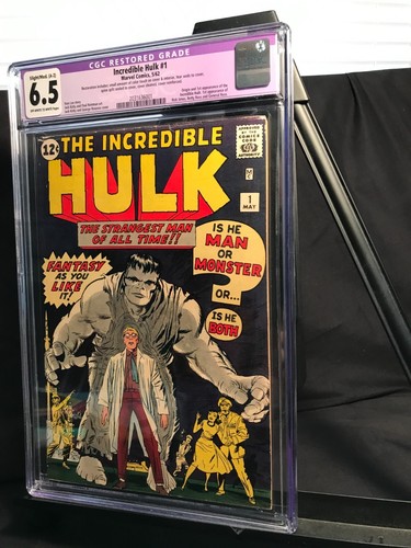 The Incredible Hulk No.1 (1962) CGC 6.5 Professional Restoration ...