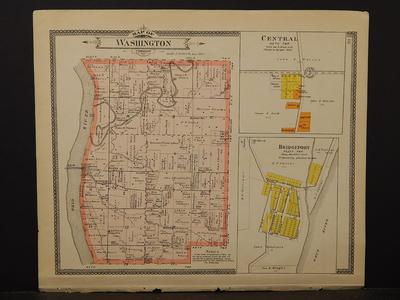 Indiana, Harrison County Map, Washington or Posey 1906 K4#74 | eBay