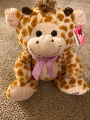 Giraffe Plush Kelly Toy Soft Shaggy Furry Stuffed Zoo Animal 12” NWT | eBay