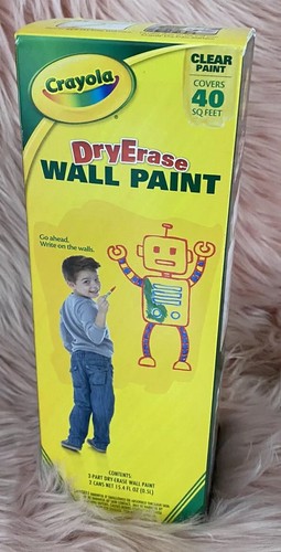 Crayola Dry Erase Wall Paint Draw On The Wall Covers 40 Sq Ft ...