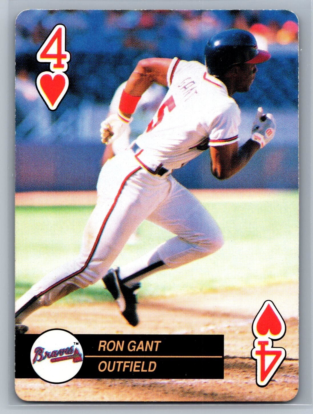 1992 Major Leage Baseball Aces Ron Gant Atlanta Braves 4 Hearts | eBay