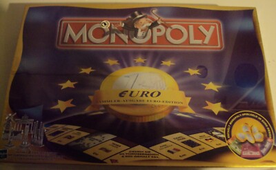 NEW Monopoly EURO EUROPEAN LANDMARKS in DUTCH Edition 1999 Brand New ...