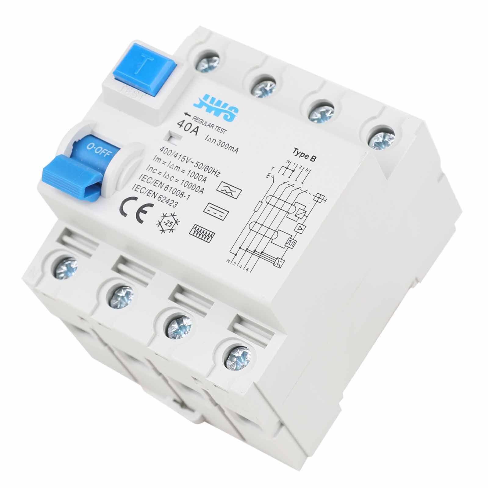FI Fehlerstromschutzschalter RCD Typ B Wallbox E-Auto Allstromsensitiv ...