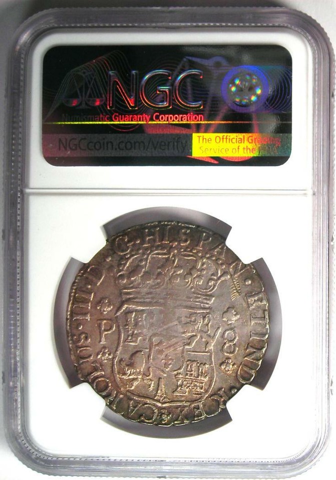 1769-G P Guatemala Pillar Dollar 8 Reales Coin 8R - Certified NGC XF ...