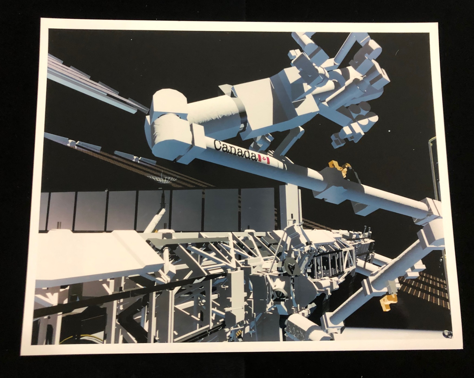 ARTIST'S CONCEPT OF SPACE SHUTTLE CANADIAN SSRMS SPECIAL INTEREST NASA ...