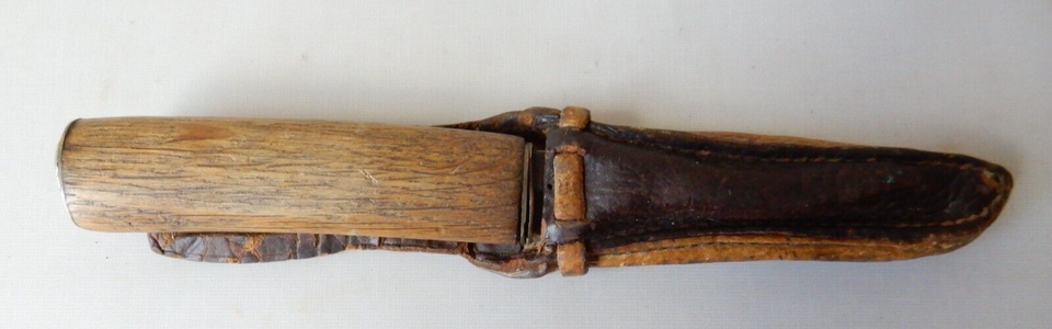 One-Of-A-Kind Hmong (Vietnam) Handmade 10" Knife, Wood handle, Leather ...
